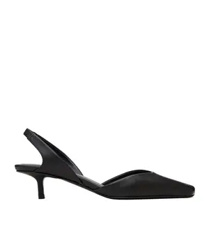 Loulou De Saison Akila Leather Slingback Pumps