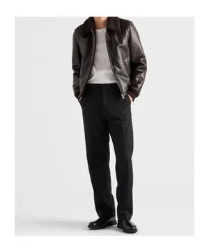 Prada Leather And Shearling Jacket