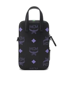 Mcm Logo Strap Satchel