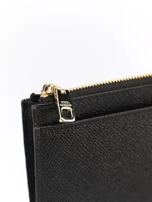 Dolce & Gabbana Dolce Gabbana Logo Plaque Zipped Cardholder