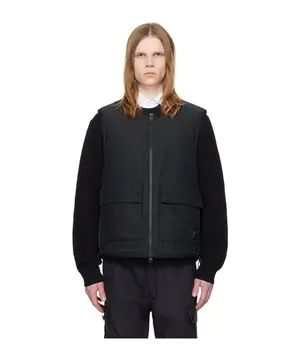 Hugo Boss Zip-up Waistcoat With Logo Detail