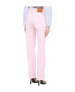 Versace High-waisted Straight Leg Trousers