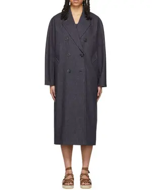 Max Mara Denim Logo Coat