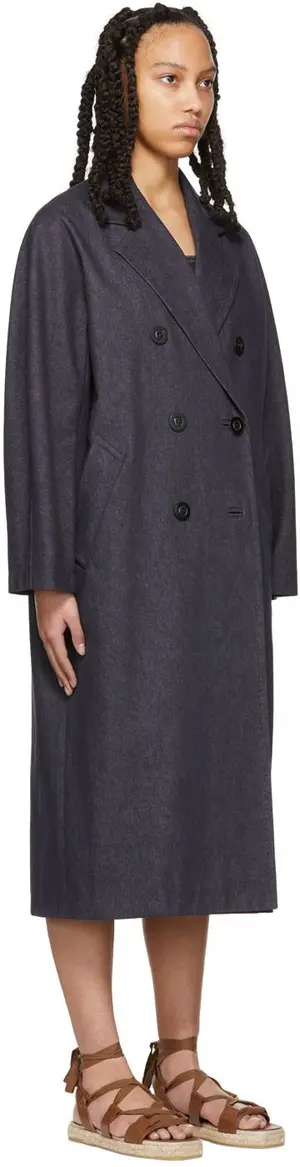 Max Mara Denim Logo Coat