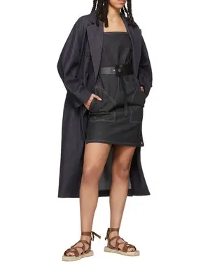 Max Mara Denim Logo Coat