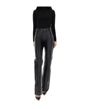 HAIKURE Paneled Leather Jeans