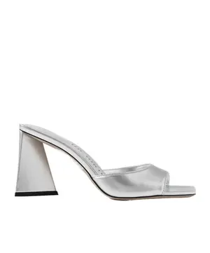 Attico Devon High-heeled Sandals - Silver