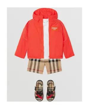 Burberry Horseferry Appliqué Hooded Jacket