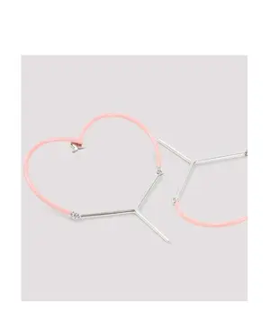 Y/project Two-toned Heart-shape Drop Earrings