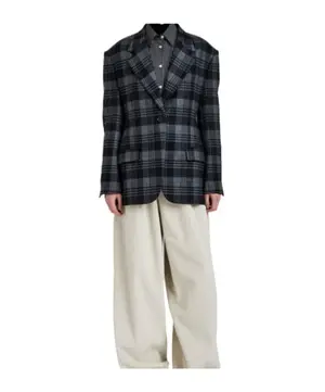 Proenza Schouler Checked Wool Blazer