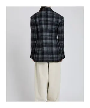 Proenza Schouler Checked Wool Blazer