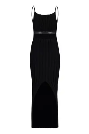 Alexander Wang Belted Square-neck Dress