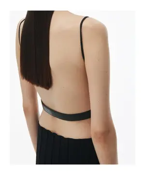 Alexander Wang Belted Square-neck Dress