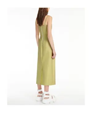 Sportmax Sleeveless Midi Dress With Draped Detailing