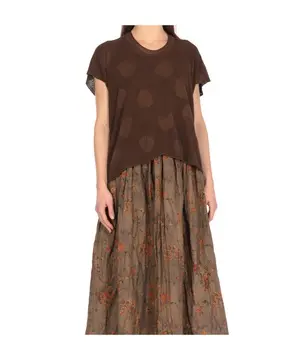 UMA WANG Short Sleeve T-shirt - Brown
