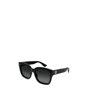 Gucci Rectangular Logo-temple Sunglasses - Black