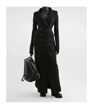 Dolce & Gabbana Double-breasted Long Coat - Black