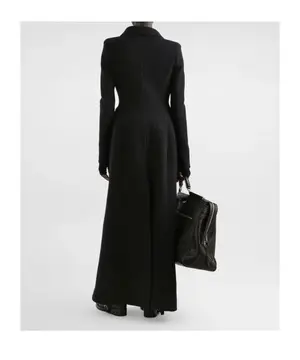 Dolce & Gabbana Double-breasted Long Coat - Black