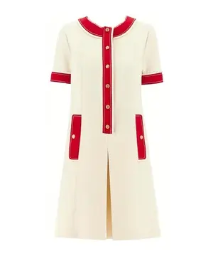 Gucci Contrast Color A-line Mini Dress