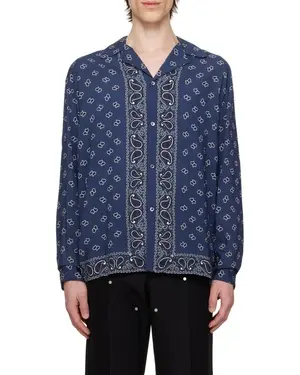 Palm Angels Paisley-printed Buttoned Shirt