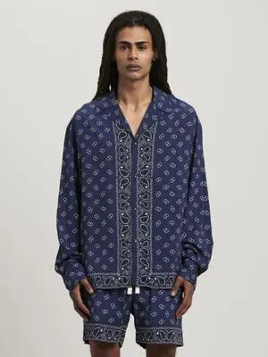 Palm Angels Paisley-printed Buttoned Shirt