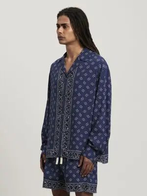 Palm Angels Paisley-printed Buttoned Shirt