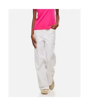 FRAME Le Slim Palazzo Trousers - White