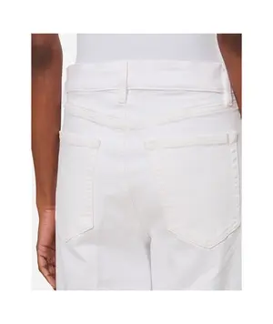 FRAME Le Slim Palazzo Trousers - White