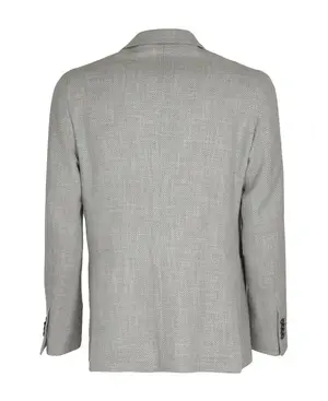 Tagliatore Single-breasted Herringbone Blazer - Gray