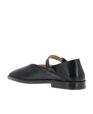 LEMAIRE Buckled Square Toe Loafers