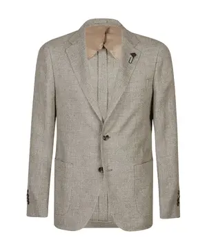 LARDINI Special Single-breasted Blazer - Gray