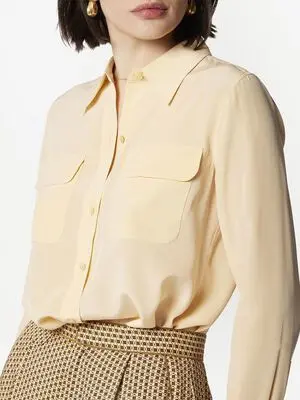 Equipment Silk Long-sleeve Shirt With Chest Pockets - No