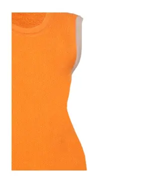 Jacquemus Sleeveless Knit Mini Dress With Contrast Trim