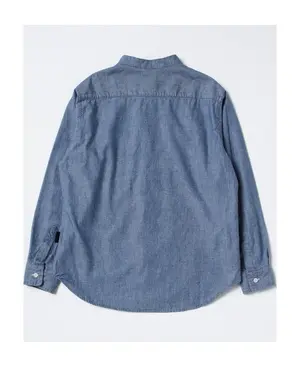 Aspesi Band Collar Long Sleeve Shirt