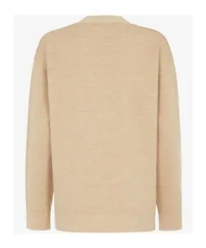 Fendi V-neck Cardigan With Ff Pattern Lining