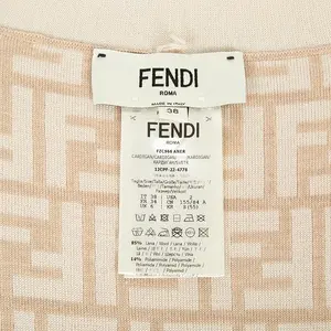 Fendi V-neck Cardigan With Ff Pattern Lining
