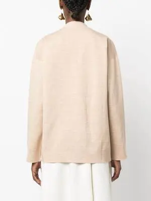Fendi V-neck Cardigan With Ff Pattern Lining