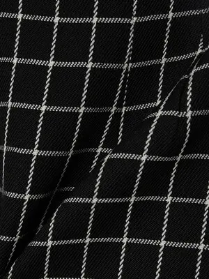 Wardrobe.NYC Checked Mini Skirt - Black