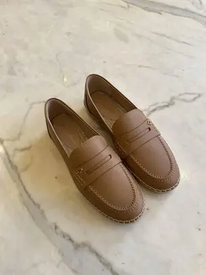 GIANVITO ROSSI Flat Loafers With Stitching Detail