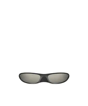 Balenciaga Wraparound Shield Sunglasses - Gray