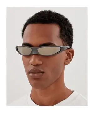 Balenciaga Wraparound Shield Sunglasses