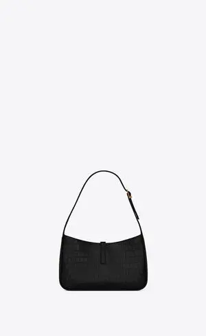 Saint Laurent Le 5 À 7 Embossed Shoulder Bag - Black