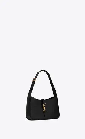 Saint Laurent Le 5 À 7 Embossed Shoulder Bag - Black