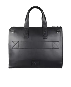 Bally Business Bag With Logo Stripe Detail