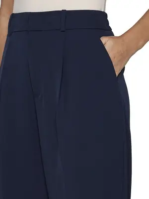 PT TORINO Mid-rise Tailored Wide-leg Trousers