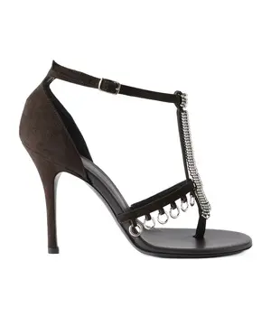 Christopher Esber Embellished Suede Sandals - Black