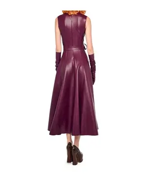 Norma Kamali Sleeveless Fit And Flare Dress