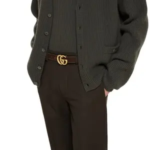 Gucci Logo Plaque Belt - Black