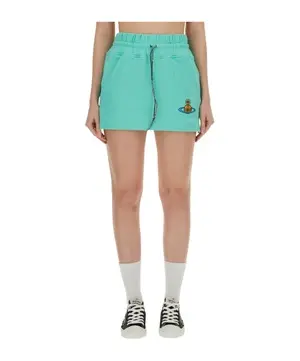 VIVIENNE WESTWOOD Orb Embroidered Mini Skirt