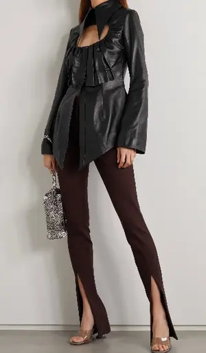 16Arlington Hoguti Openwork Pleated Texture Shirt